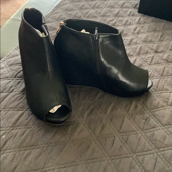 Shoes | Blank Wedge Mini Boots | Poshmark